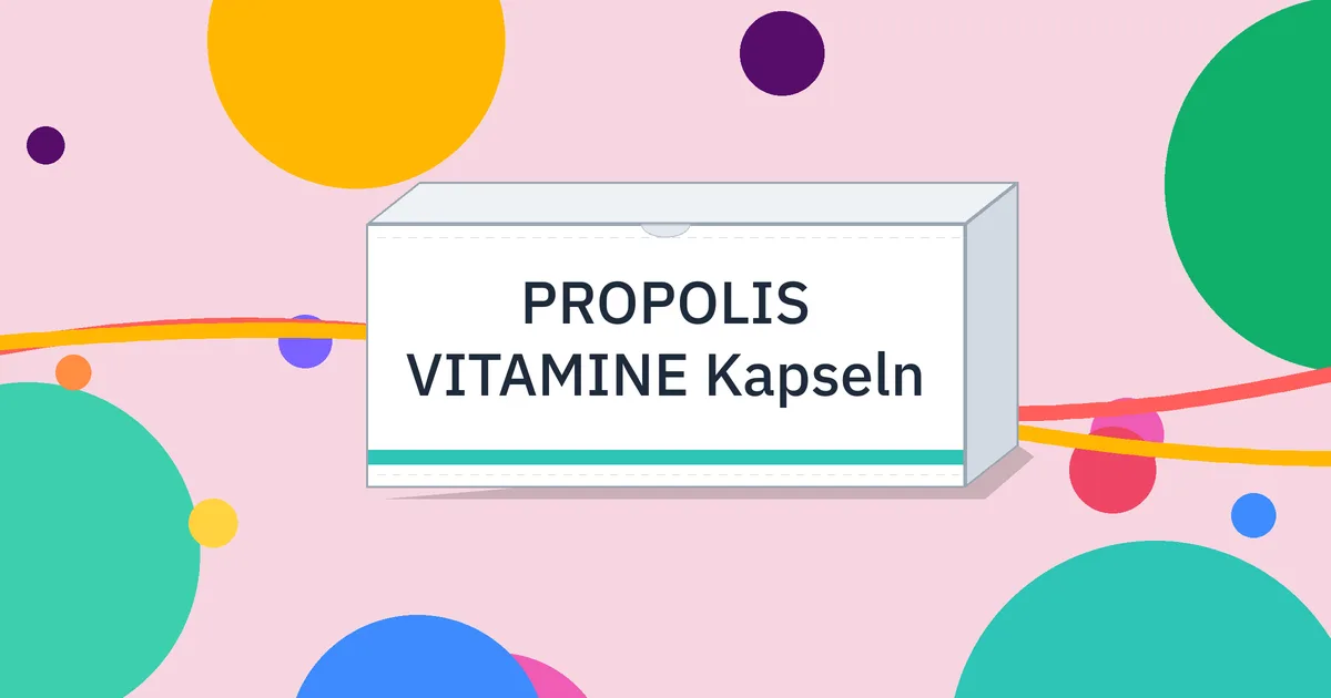 Symbolbild: Packung mit der Aufschrift PROPOLIS VITAMINE Kapseln (PZN 10143634) – Verfügbarkeit und Bezug in Apotheken in Frankfurt am Main