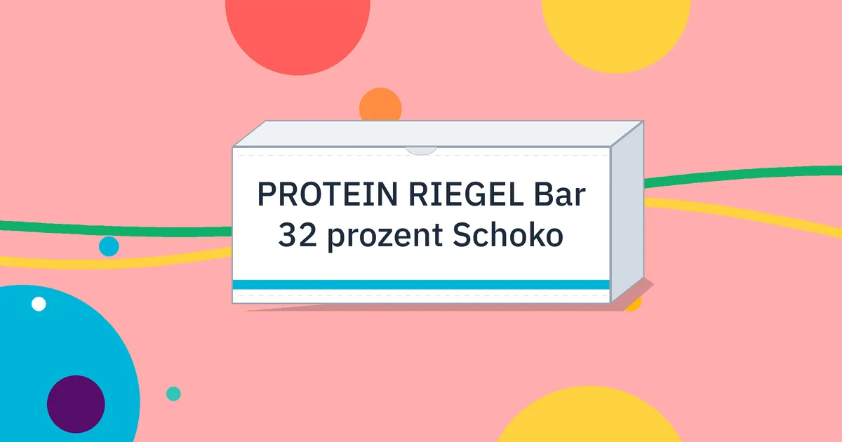 Symbolbild: Packung mit der Aufschrift PROTEIN RIEGEL Bar 32 prozent Schoko (PZN 02233116) – Verfügbarkeit und Bezug in Apotheken in Frankfurt am Main