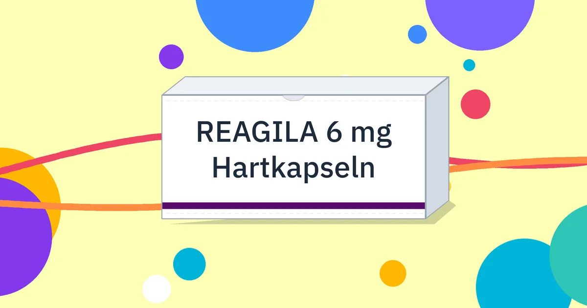 Symbolbild: Packung mit der Aufschrift REAGILA 6 mg Hartkapseln (PZN 18336309) – Verfügbarkeit und Bezug in Apotheken in Frankfurt am Main