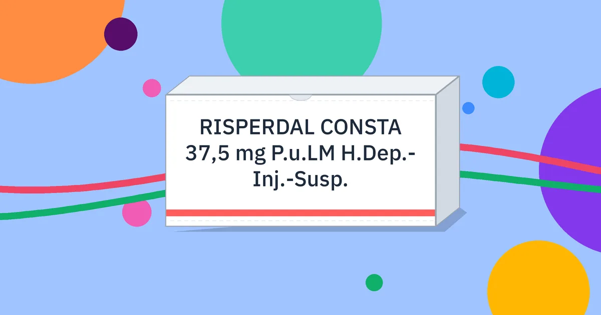 Symbolbild: Packung mit der Aufschrift RISPERDAL CONSTA 37,5 mg P.u.LM H.Dep.-Inj.-Susp. (PZN 17669121) – Verfügbarkeit und Bezug in Apotheken in Frankfurt am Main