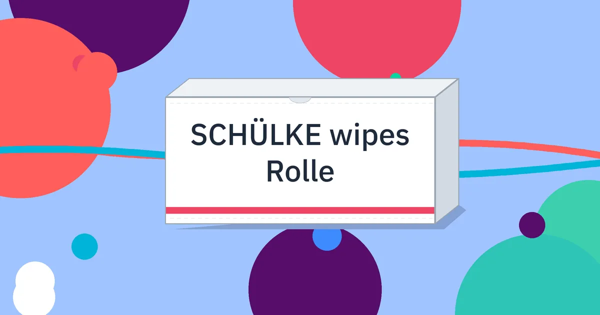 Symbolbild: Packung mit der Aufschrift SCHÜLKE wipes Rolle (PZN 18050412) – Verfügbarkeit und Bezug in Apotheken in Frankfurt am Main