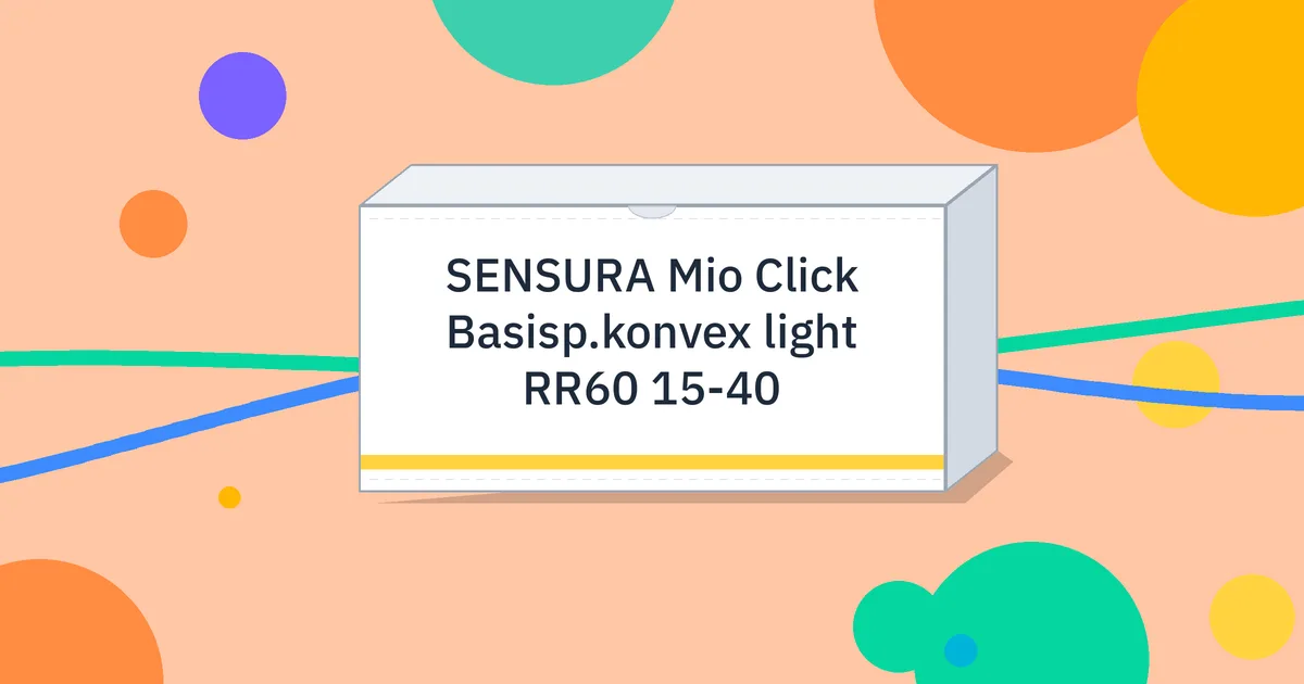 Symbolbild: Packung mit der Aufschrift SENSURA Mio Click Basisp.konvex light RR60 15-40 (PZN 10857799) – Verfügbarkeit und Bezug in Apotheken in Frankfurt am Main