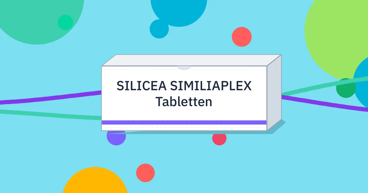 Symbolbild: Packung mit der Aufschrift SILICEA SIMILIAPLEX Tabletten (PZN 14448371) – Verfügbarkeit und Bezug in Apotheken in Frankfurt am Main