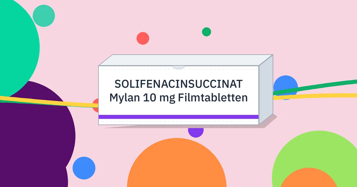 Symbolbild: Packung mit der Aufschrift SOLIFENACINSUCCINAT Mylan 10 mg Filmtabletten (PZN 15024012) – Verfügbarkeit und Bezug in Apotheken in Frankfurt am Main