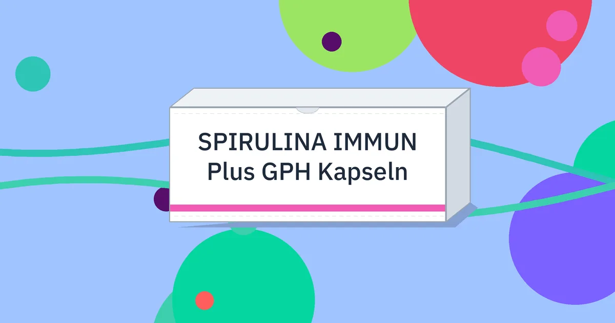 Symbolbild: Packung mit der Aufschrift SPIRULINA IMMUN Plus GPH Kapseln (PZN 20856967) – Verfügbarkeit und Bezug in Apotheken in Frankfurt am Main
