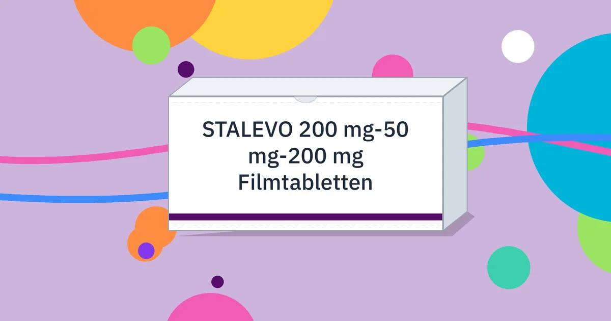 Symbolbild: Packung mit der Aufschrift STALEVO 200 mg-50 mg-200 mg Filmtabletten (PZN 19358661) – Verfügbarkeit und Bezug in Apotheken in Frankfurt am Main