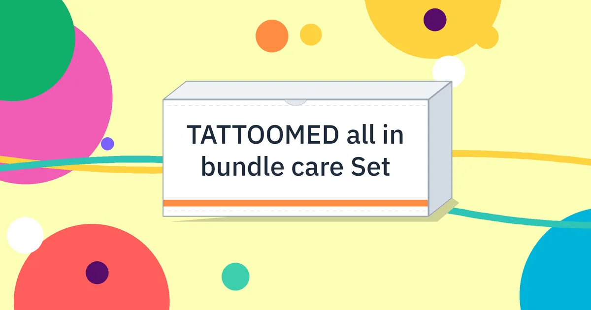 Symbolbild: Packung mit der Aufschrift TATTOOMED all in bundle care Set (PZN 13305793) – Verfügbarkeit und Bezug in Apotheken in Frankfurt am Main