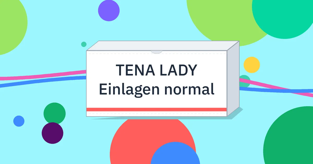Symbolbild: Packung mit der Aufschrift TENA LADY Einlagen normal (PZN 18322796) – Verfügbarkeit und Bezug in Apotheken in Frankfurt am Main