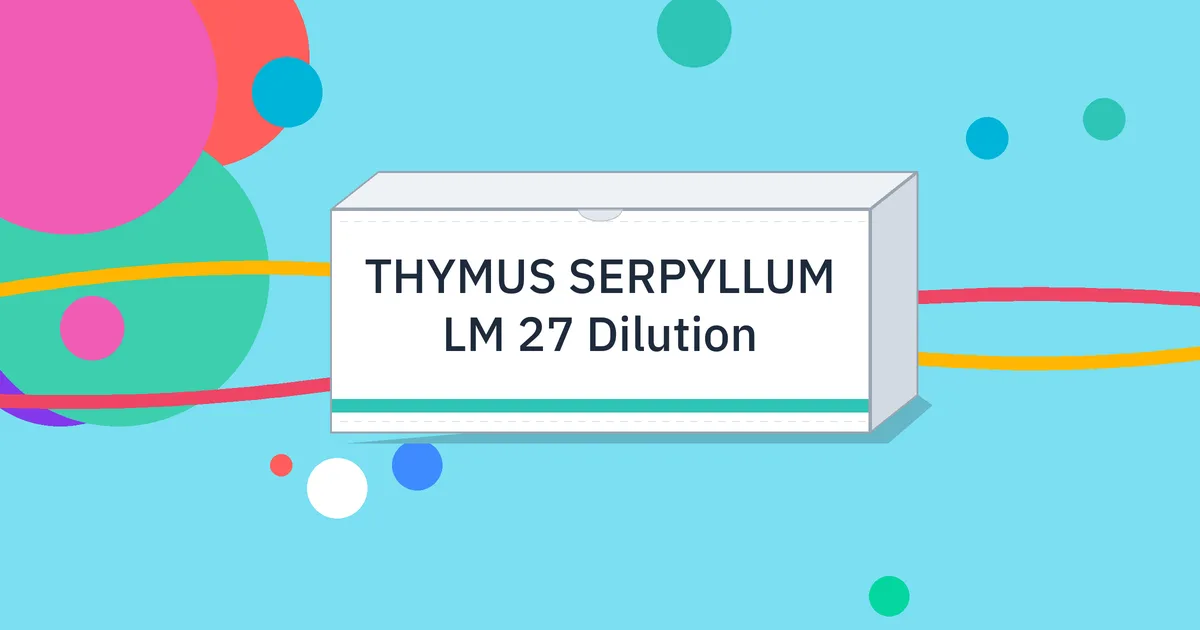 Symbolbild: Packung mit der Aufschrift THYMUS SERPYLLUM LM 27 Dilution (PZN 13223121) – Verfügbarkeit und Bezug in Apotheken in Frankfurt am Main