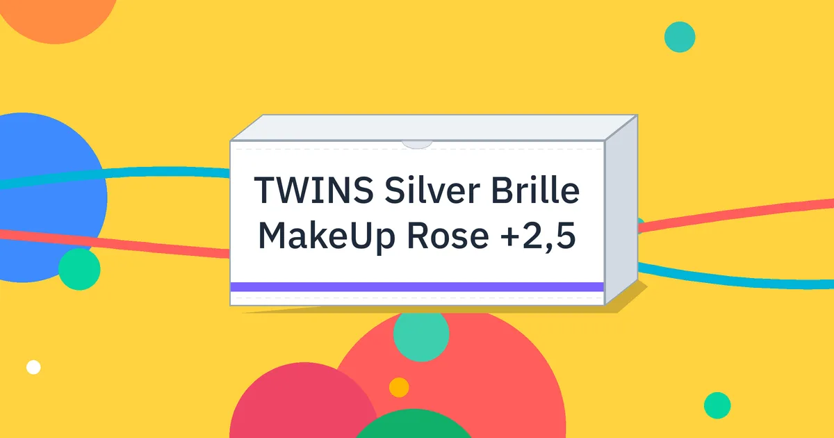 Symbolbild: Packung mit der Aufschrift TWINS Silver Brille MakeUp Rose +2,5 (PZN 14041505) – Verfügbarkeit und Bezug in Apotheken in Frankfurt am Main