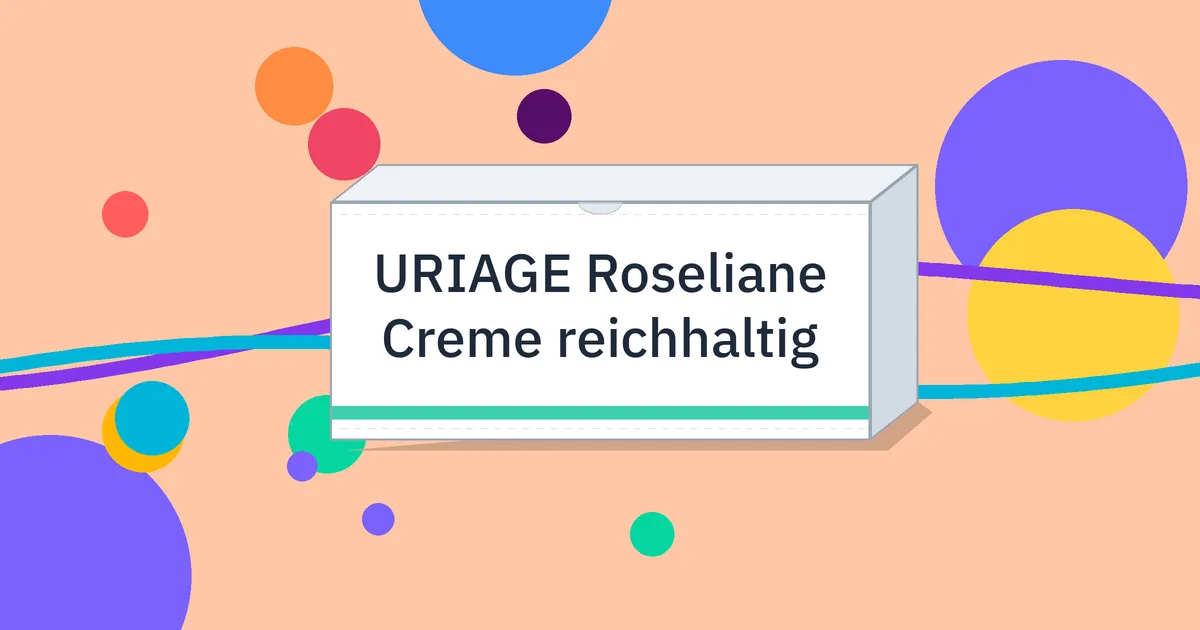 Symbolbild: Packung mit der Aufschrift URIAGE Roseliane Creme reichhaltig (PZN 19680960) – Verfügbarkeit und Bezug in Apotheken in Frankfurt am Main