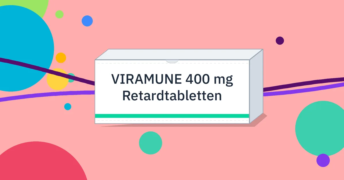 Symbolbild: Packung mit der Aufschrift VIRAMUNE 400 mg Retardtabletten (PZN 09493027) – Verfügbarkeit und Bezug in Apotheken in Frankfurt am Main