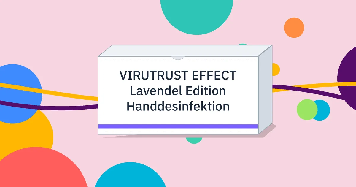 Symbolbild: Packung mit der Aufschrift VIRUTRUST EFFECT Lavendel Edition Handdesinfektion (PZN 16940716) – Verfügbarkeit und Bezug in Apotheken in Frankfurt am Main