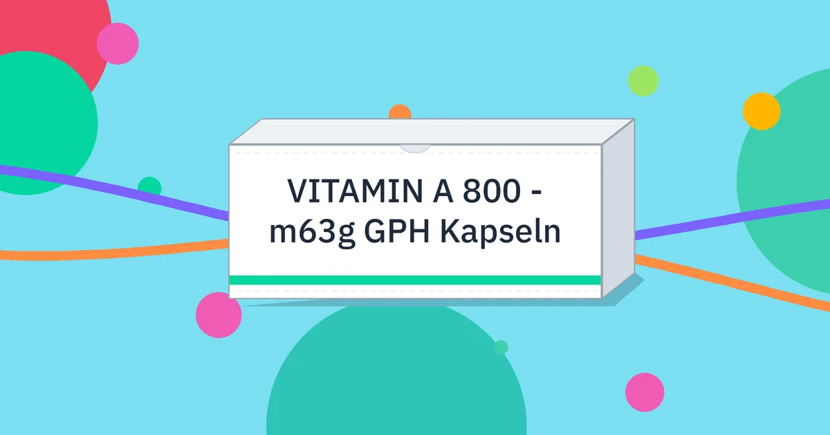 Symbolbild: Packung mit der Aufschrift VITAMIN A 800 -m63g GPH Kapseln (PZN 00896580) – Verfügbarkeit und Bezug in Apotheken in Frankfurt am Main