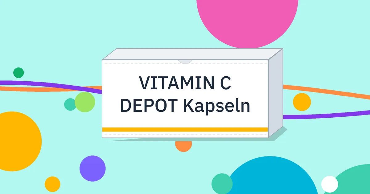 Symbolbild: Packung mit der Aufschrift VITAMIN C DEPOT Kapseln (PZN 01250704) – Verfügbarkeit und Bezug in Apotheken in Frankfurt am Main
