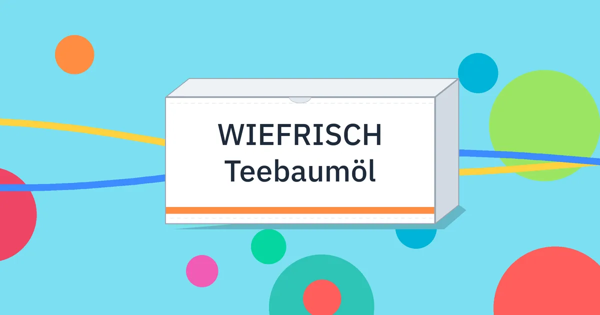 Symbolbild: Packung mit der Aufschrift WIEFRISCH Teebaumöl (PZN 00348795) – Verfügbarkeit und Bezug in Apotheken in Frankfurt am Main