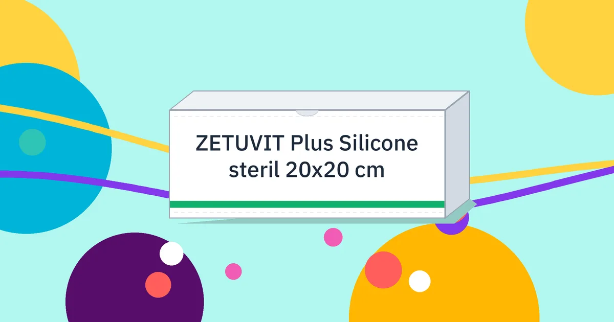 Symbolbild: Packung mit der Aufschrift ZETUVIT Plus Silicone steril 20x20 cm (PZN 18302322) – Verfügbarkeit und Bezug in Apotheken in Frankfurt am Main