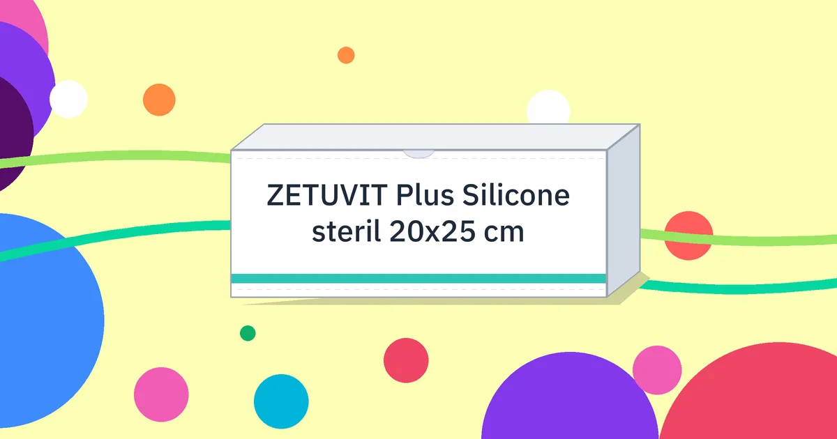 Symbolbild: Packung mit der Aufschrift ZETUVIT Plus Silicone steril 20x25 cm (PZN 18035772) – Verfügbarkeit und Bezug in Apotheken in Frankfurt am Main
