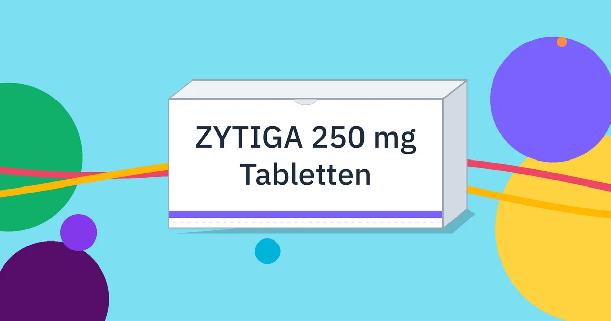 Symbolbild: Packung mit der Aufschrift ZYTIGA 250 mg Tabletten (PZN 11637195) – Verfügbarkeit und Bezug in Apotheken in Frankfurt am Main