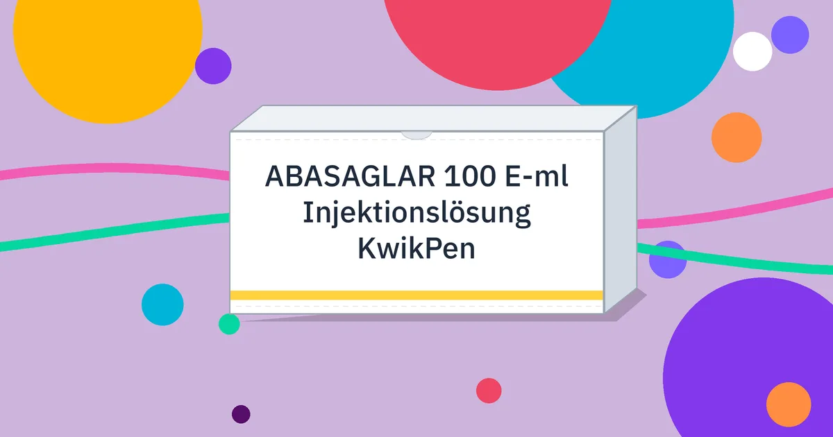 Symbolbild: Packung mit der Aufschrift ABASAGLAR 100 E-ml Injektionslösung KwikPen (PZN 19386278) – Verfügbarkeit und Bezug in Apotheken in Frankfurt am Main