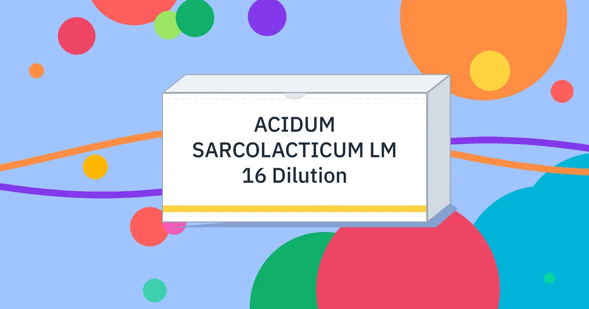 Symbolbild: Packung mit der Aufschrift ACIDUM SARCOLACTICUM LM 16 Dilution (PZN 13283011) – Verfügbarkeit und Bezug in Apotheken in Frankfurt am Main