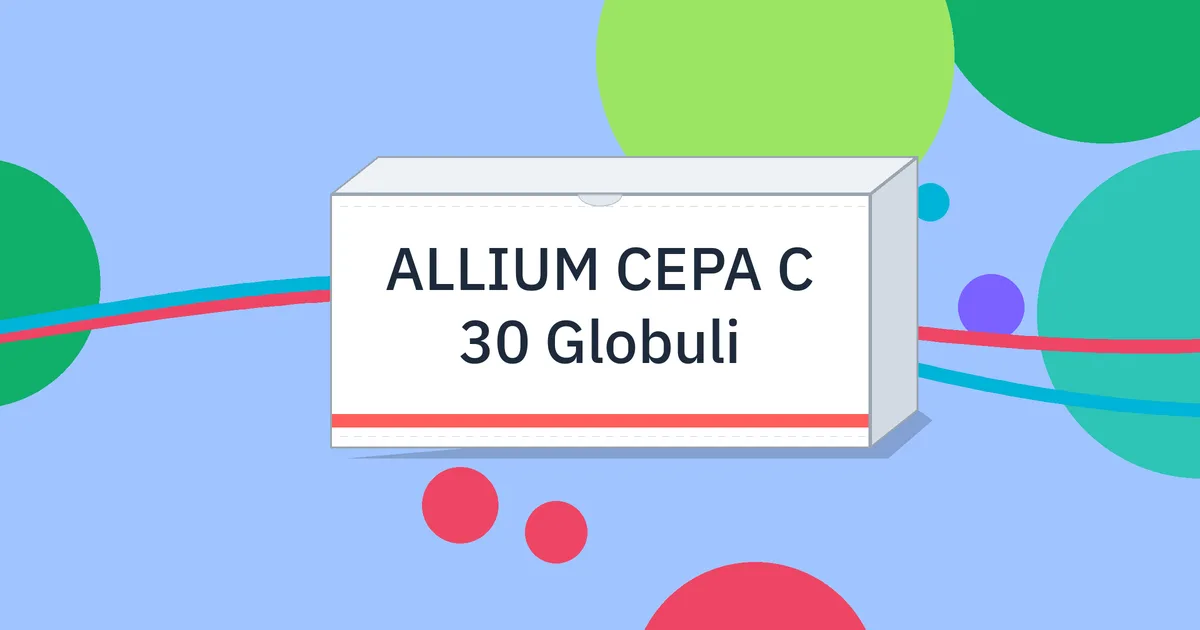 Symbolbild: Packung mit der Aufschrift ALLIUM CEPA C 30 Globuli (PZN 19417174) – Verfügbarkeit und Bezug in Apotheken in Frankfurt am Main