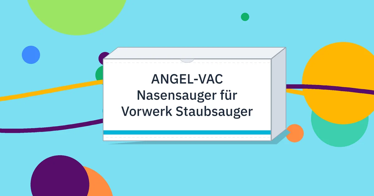 Symbolbild: Packung mit der Aufschrift ANGEL-VAC Nasensauger für Vorwerk Staubsauger (PZN 10420619) – Verfügbarkeit und Bezug in Apotheken in Frankfurt am Main