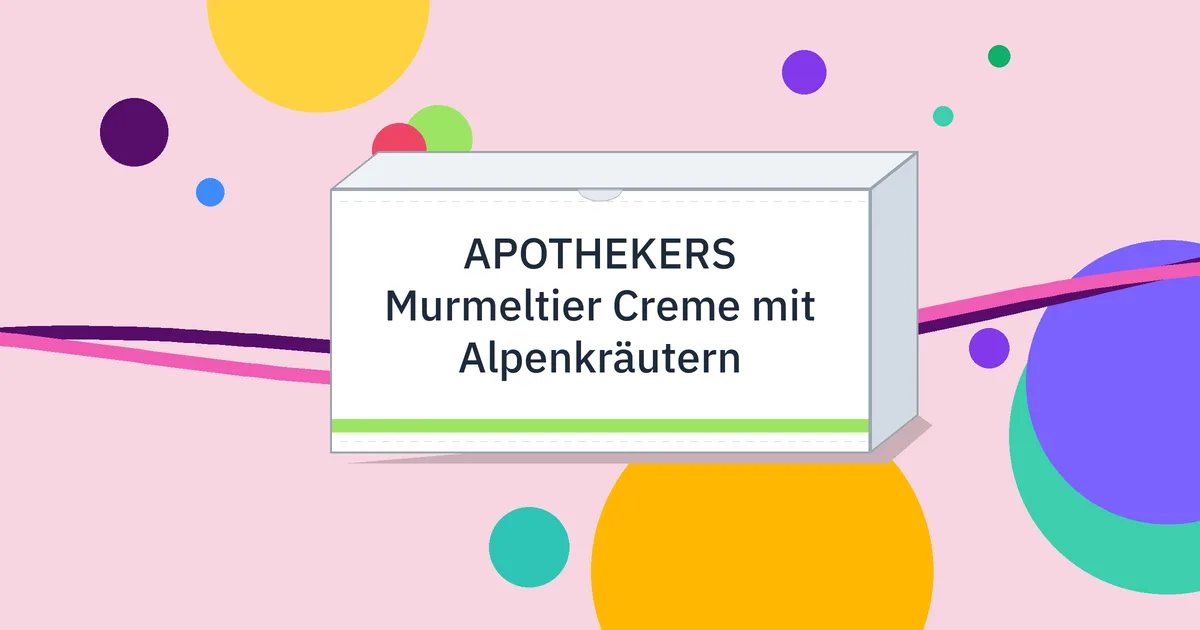Symbolbild: Packung mit der Aufschrift APOTHEKERS Murmeltier Creme mit Alpenkräutern (PZN 15421813) – Verfügbarkeit und Bezug in Apotheken in Frankfurt am Main