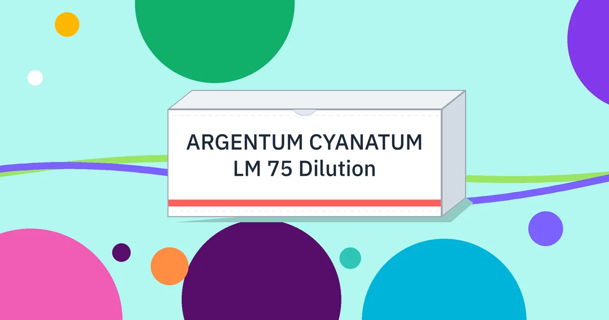 Symbolbild: Packung mit der Aufschrift ARGENTUM CYANATUM LM 75 Dilution (PZN 13390936) – Verfügbarkeit und Bezug in Apotheken in Frankfurt am Main