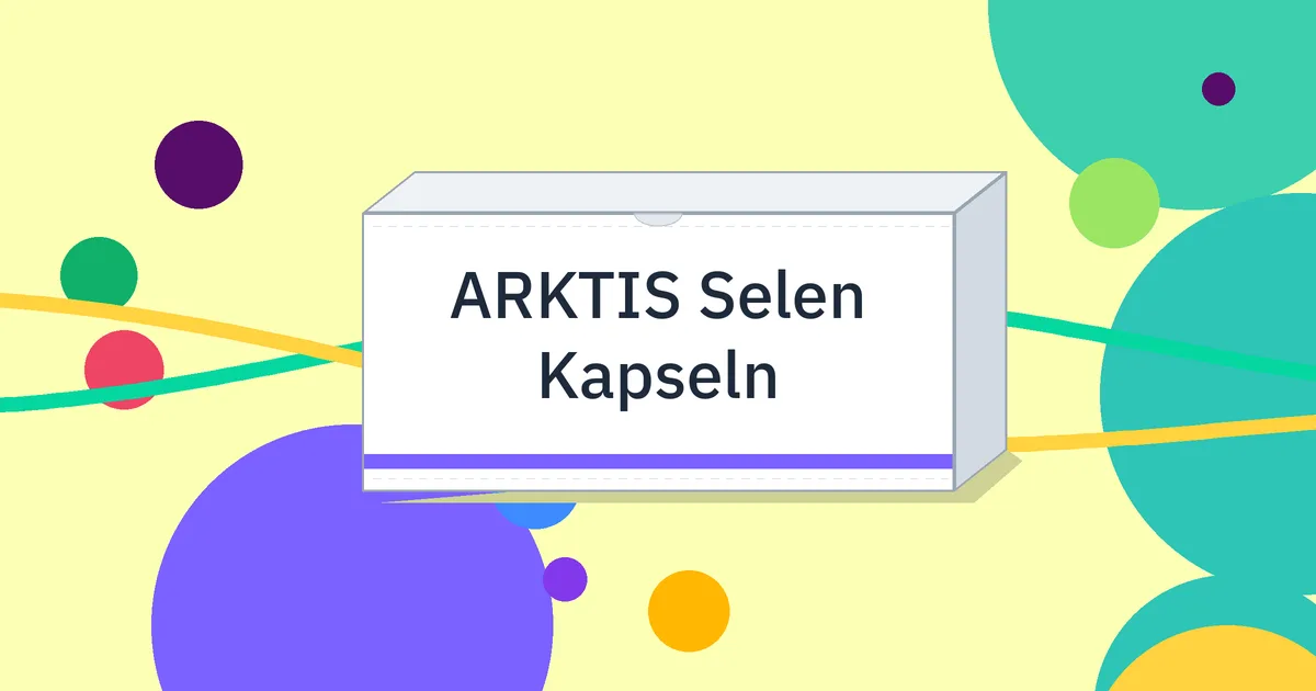 Symbolbild: Packung mit der Aufschrift ARKTIS Selen Kapseln (PZN 16024439) – Verfügbarkeit und Bezug in Apotheken in Frankfurt am Main