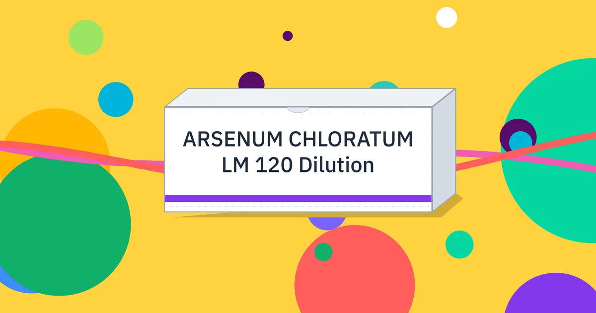 Symbolbild: Packung mit der Aufschrift ARSENUM CHLORATUM LM 120 Dilution (PZN 12772073) – Verfügbarkeit und Bezug in Apotheken in Frankfurt am Main