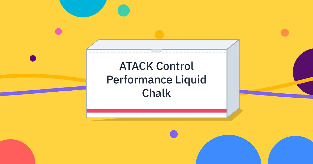 Symbolbild: Packung mit der Aufschrift ATACK Control Performance Liquid Chalk (PZN 18213015) – Verfügbarkeit und Bezug in Apotheken in Frankfurt am Main