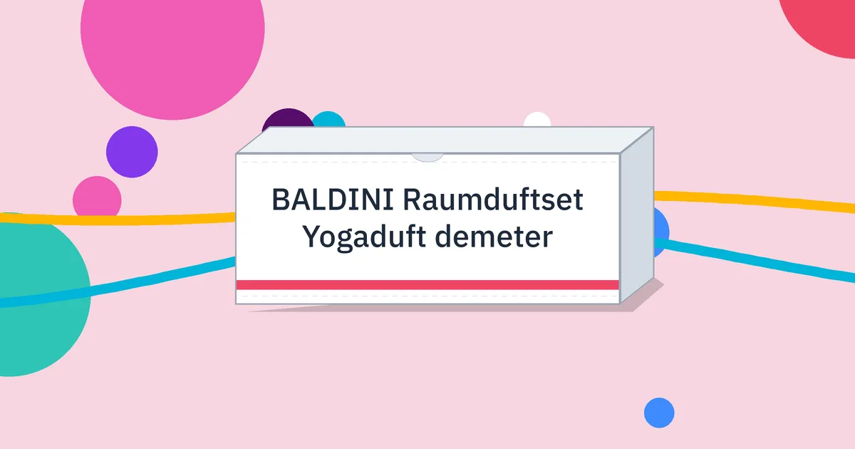 Symbolbild: Packung mit der Aufschrift BALDINI Raumduftset Yogaduft demeter (PZN 18110597) – Verfügbarkeit und Bezug in Apotheken in Frankfurt am Main