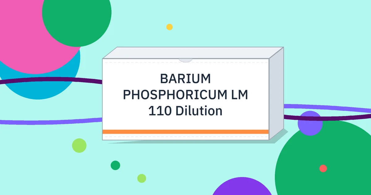 Symbolbild: Packung mit der Aufschrift BARIUM PHOSPHORICUM LM 110 Dilution (PZN 13379886) – Verfügbarkeit und Bezug in Apotheken in Frankfurt am Main