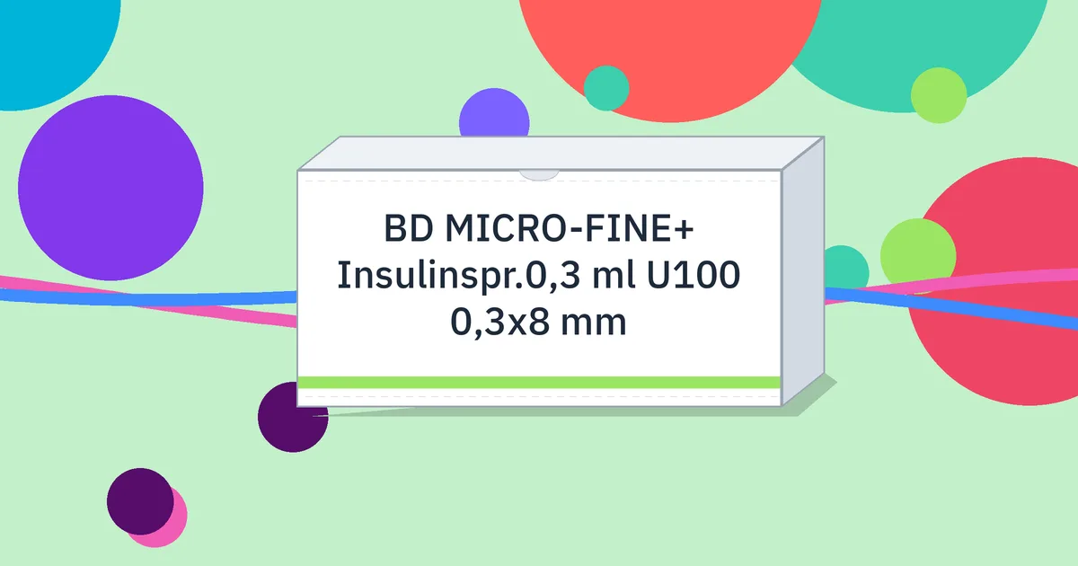 Symbolbild: Packung mit der Aufschrift BD MICRO-FINE+ Insulinspr.0,3 ml U100 0,3x8 mm (PZN 18140776) – Verfügbarkeit und Bezug in Apotheken in Frankfurt am Main