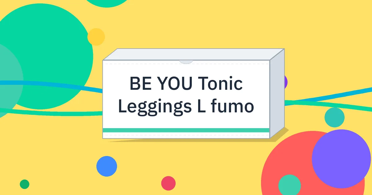 Symbolbild: Packung mit der Aufschrift BE YOU Tonic Leggings L fumo (PZN 19721558) – Verfügbarkeit und Bezug in Apotheken in Frankfurt am Main