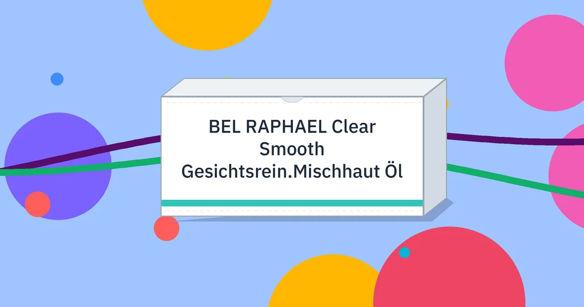 Symbolbild: Packung mit der Aufschrift BEL RAPHAEL Clear Smooth Gesichtsrein.Mischhaut Öl (PZN 15591691) – Verfügbarkeit und Bezug in Apotheken in Frankfurt am Main