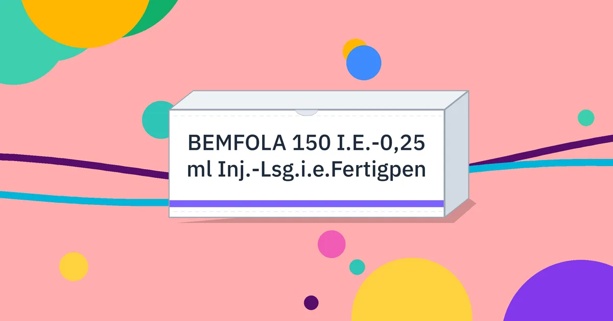 Symbolbild: Packung mit der Aufschrift BEMFOLA 150 I.E.-0,25 ml Inj.-Lsg.i.e.Fertigpen (PZN 10389281) – Verfügbarkeit und Bezug in Apotheken in Frankfurt am Main