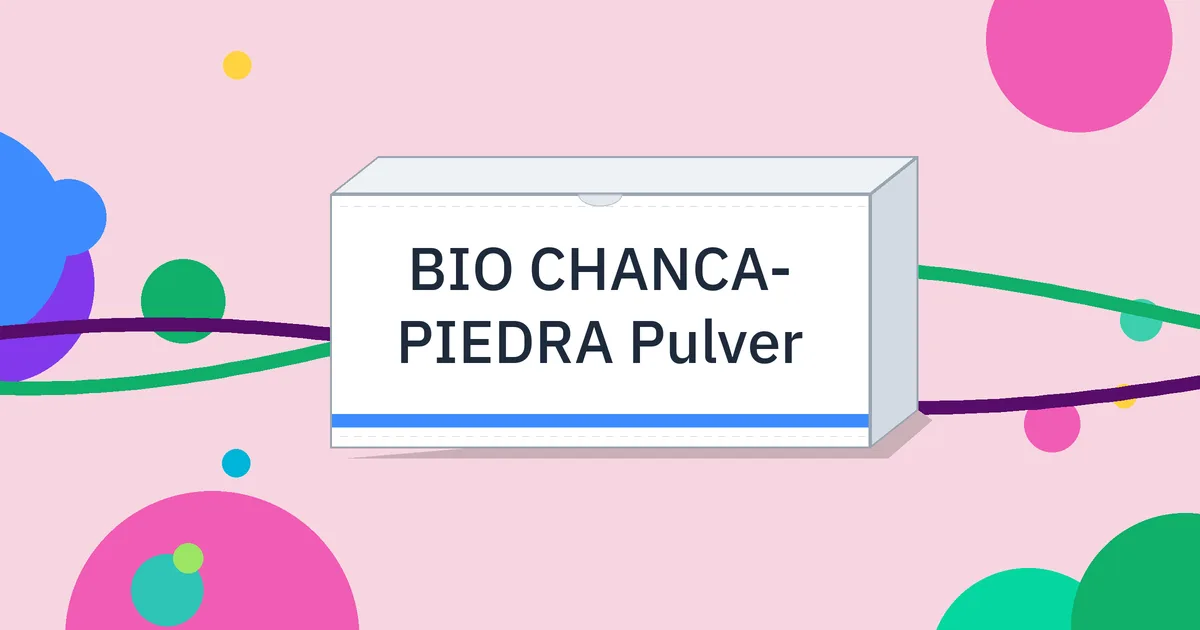 Symbolbild: Packung mit der Aufschrift BIO CHANCA-PIEDRA Pulver (PZN 14338843) – Verfügbarkeit und Bezug in Apotheken in Frankfurt am Main