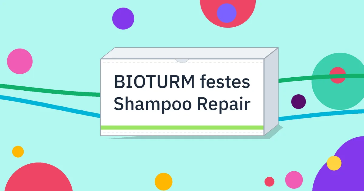 Symbolbild: Packung mit der Aufschrift BIOTURM festes Shampoo Repair (PZN 19434385) – Verfügbarkeit und Bezug in Apotheken in Frankfurt am Main