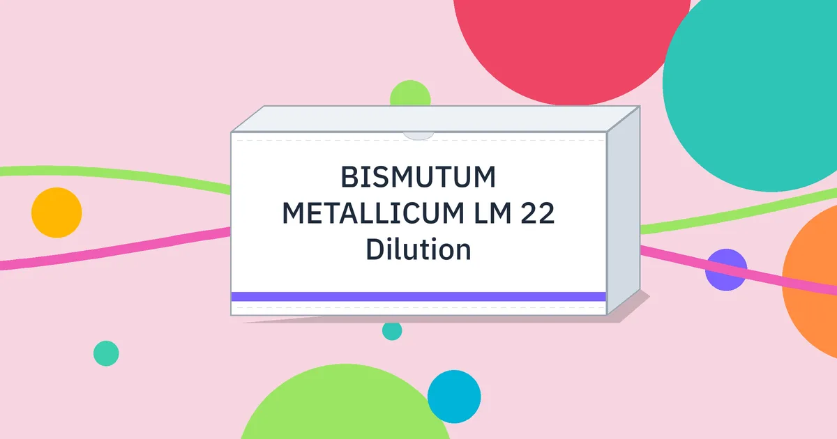 Symbolbild: Packung mit der Aufschrift BISMUTUM METALLICUM LM 22 Dilution (PZN 12794844) – Verfügbarkeit und Bezug in Apotheken in Frankfurt am Main