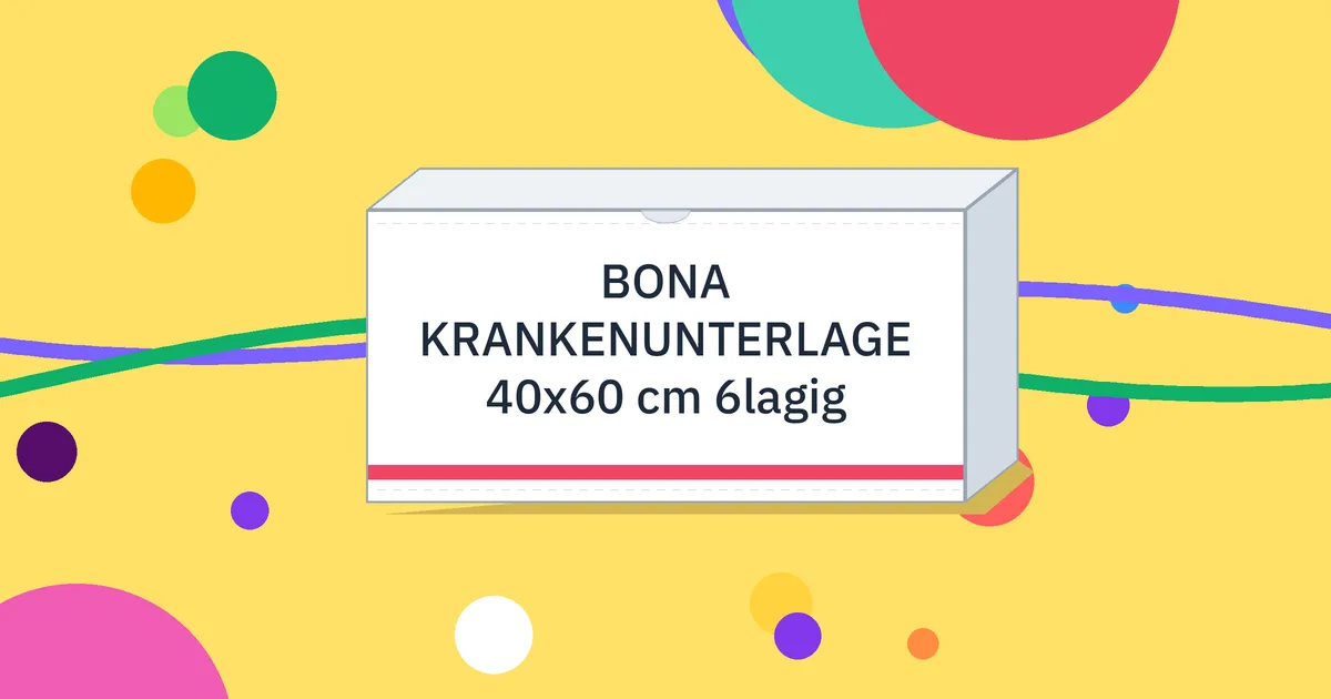 Symbolbild: Packung mit der Aufschrift BONA KRANKENUNTERLAGE 40x60 cm 6lagig (PZN 04095925) – Verfügbarkeit und Bezug in Apotheken in Frankfurt am Main