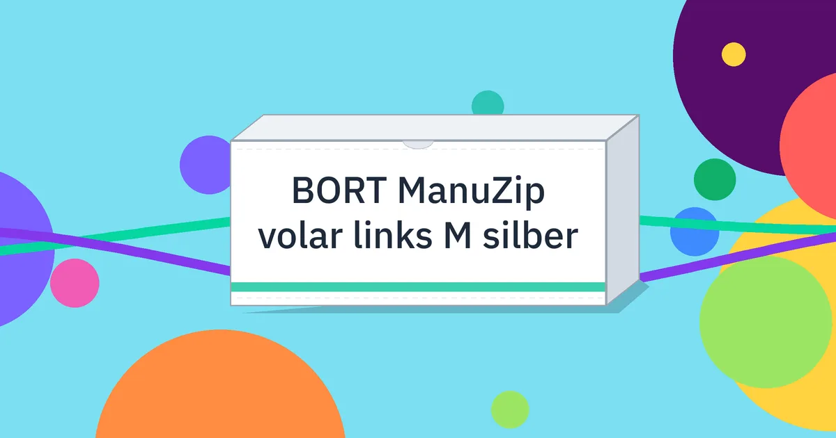 Symbolbild: Packung mit der Aufschrift BORT ManuZip volar links M silber (PZN 05872207) – Verfügbarkeit und Bezug in Apotheken in Frankfurt am Main