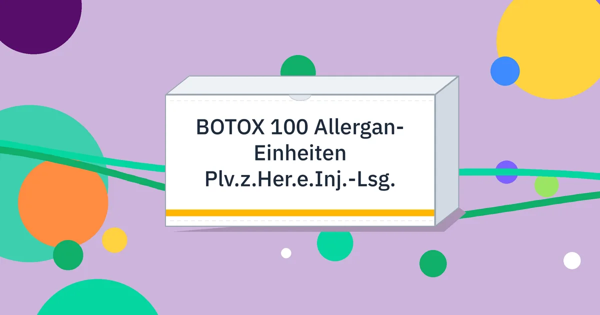 Symbolbild: Packung mit der Aufschrift BOTOX 100 Allergan-Einheiten Plv.z.Her.e.Inj.-Lsg. (PZN 13883745) – Verfügbarkeit und Bezug in Apotheken in Frankfurt am Main