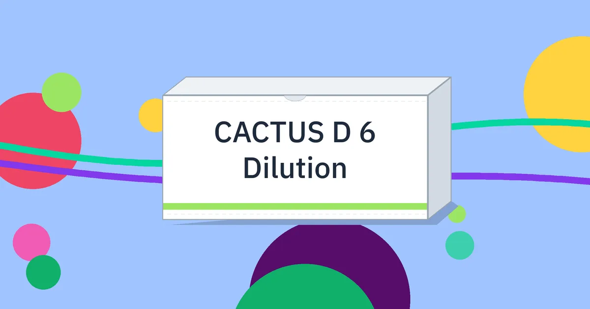 Symbolbild: Packung mit der Aufschrift CACTUS D 6 Dilution (PZN 02125585) – Verfügbarkeit und Bezug in Apotheken in Frankfurt am Main