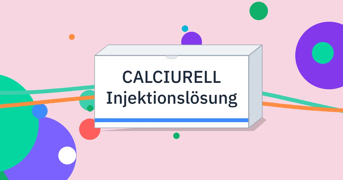 Symbolbild: Packung mit der Aufschrift CALCIURELL Injektionslösung (PZN 06575167) – Verfügbarkeit und Bezug in Apotheken in Frankfurt am Main
