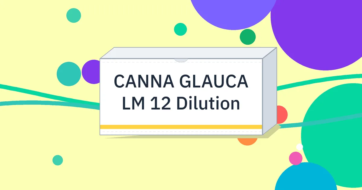 Symbolbild: Packung mit der Aufschrift CANNA GLAUCA LM 12 Dilution (PZN 13412997) – Verfügbarkeit und Bezug in Apotheken in Frankfurt am Main