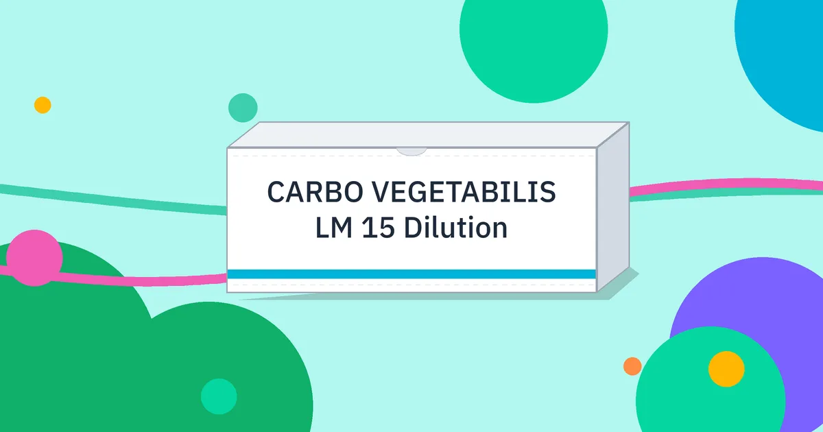 Symbolbild: Packung mit der Aufschrift CARBO VEGETABILIS LM 15 Dilution (PZN 12809505) – Verfügbarkeit und Bezug in Apotheken in Frankfurt am Main