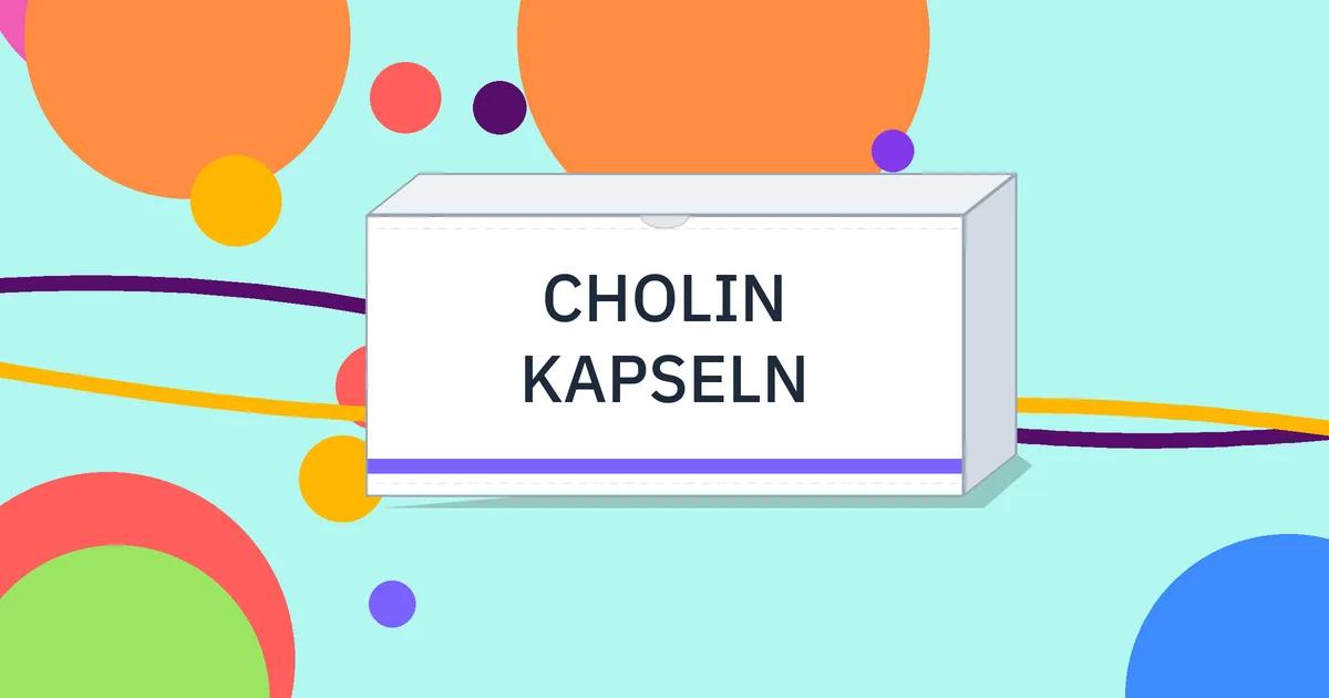 Symbolbild: Packung mit der Aufschrift CHOLIN KAPSELN (PZN 18883419) – Verfügbarkeit und Bezug in Apotheken in Frankfurt am Main