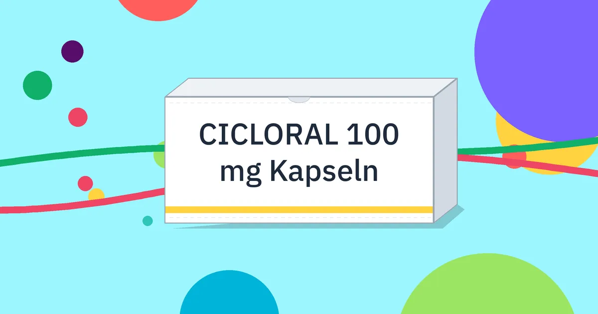 Symbolbild: Packung mit der Aufschrift CICLORAL 100 mg Kapseln (PZN 00550663) – Verfügbarkeit und Bezug in Apotheken in Frankfurt am Main
